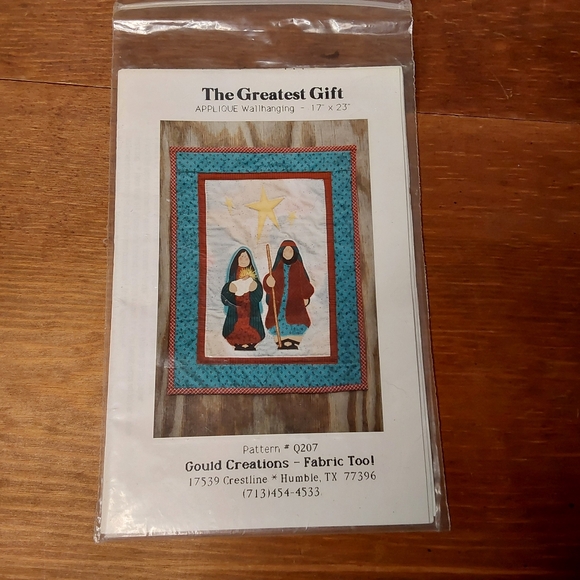 Accents | Christmas Nativity Scene Applique Quilt Pattern Wallhanging ...